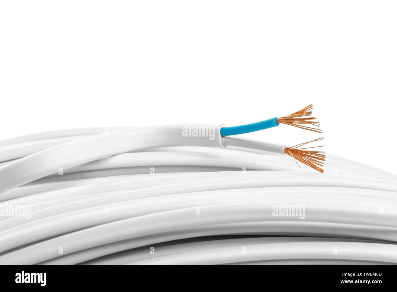 Electric cables closeup Stock Photo - Alamy