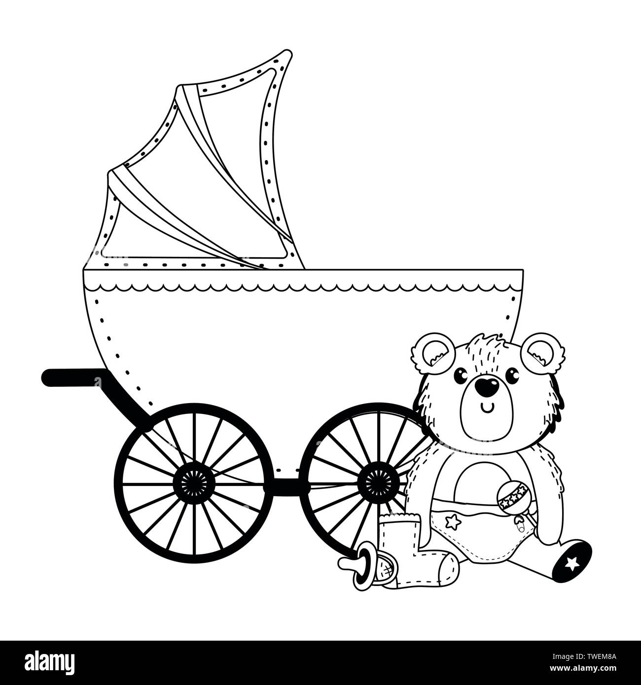 Baby symbol design, Childhood infant birth decoration present little ...