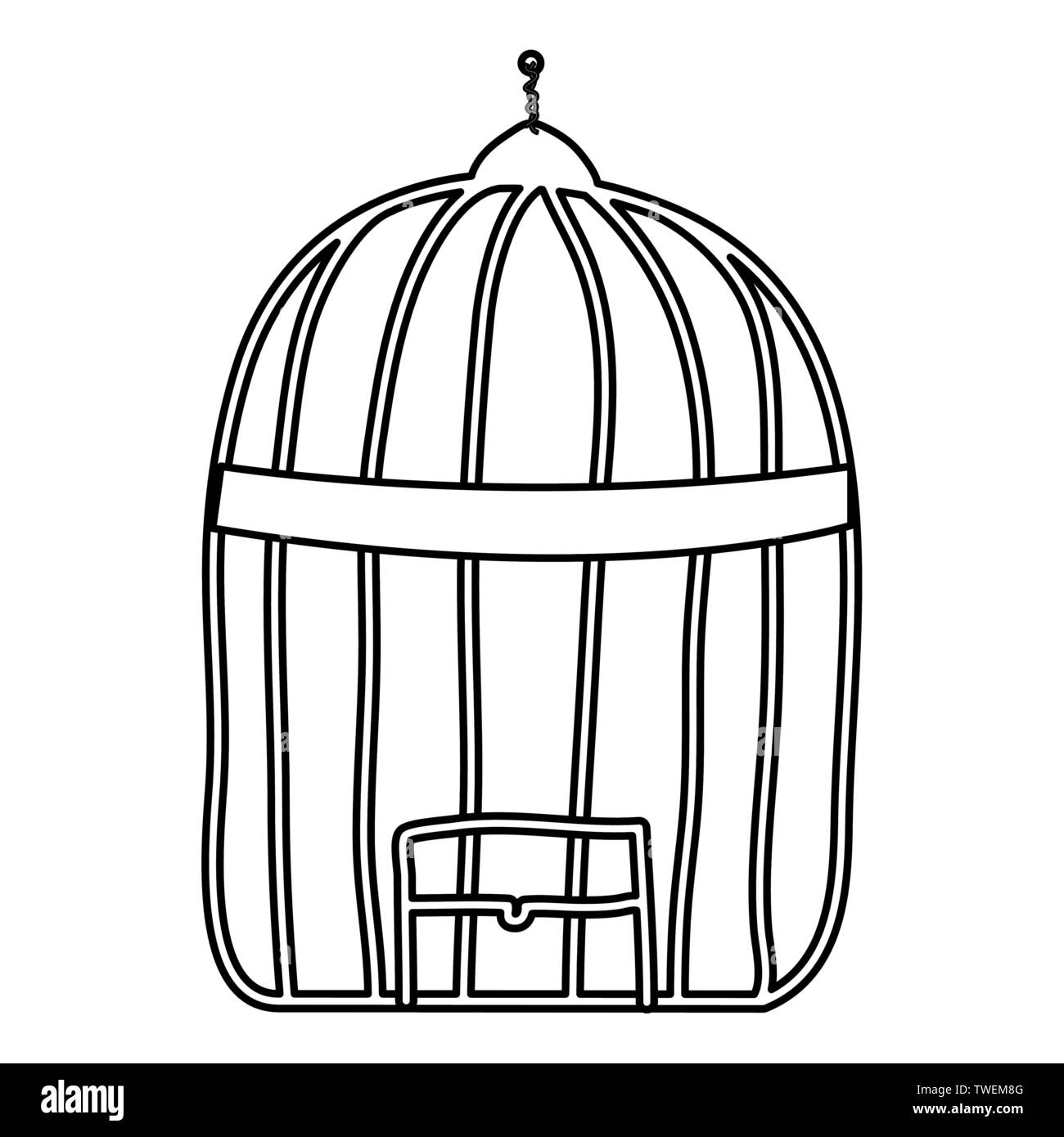 Inside bird cage Stock Vector Images - Alamy