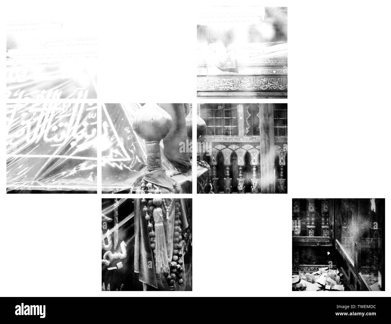 Installation of photographs by photographer Eddie Gerald depicting Imam ...