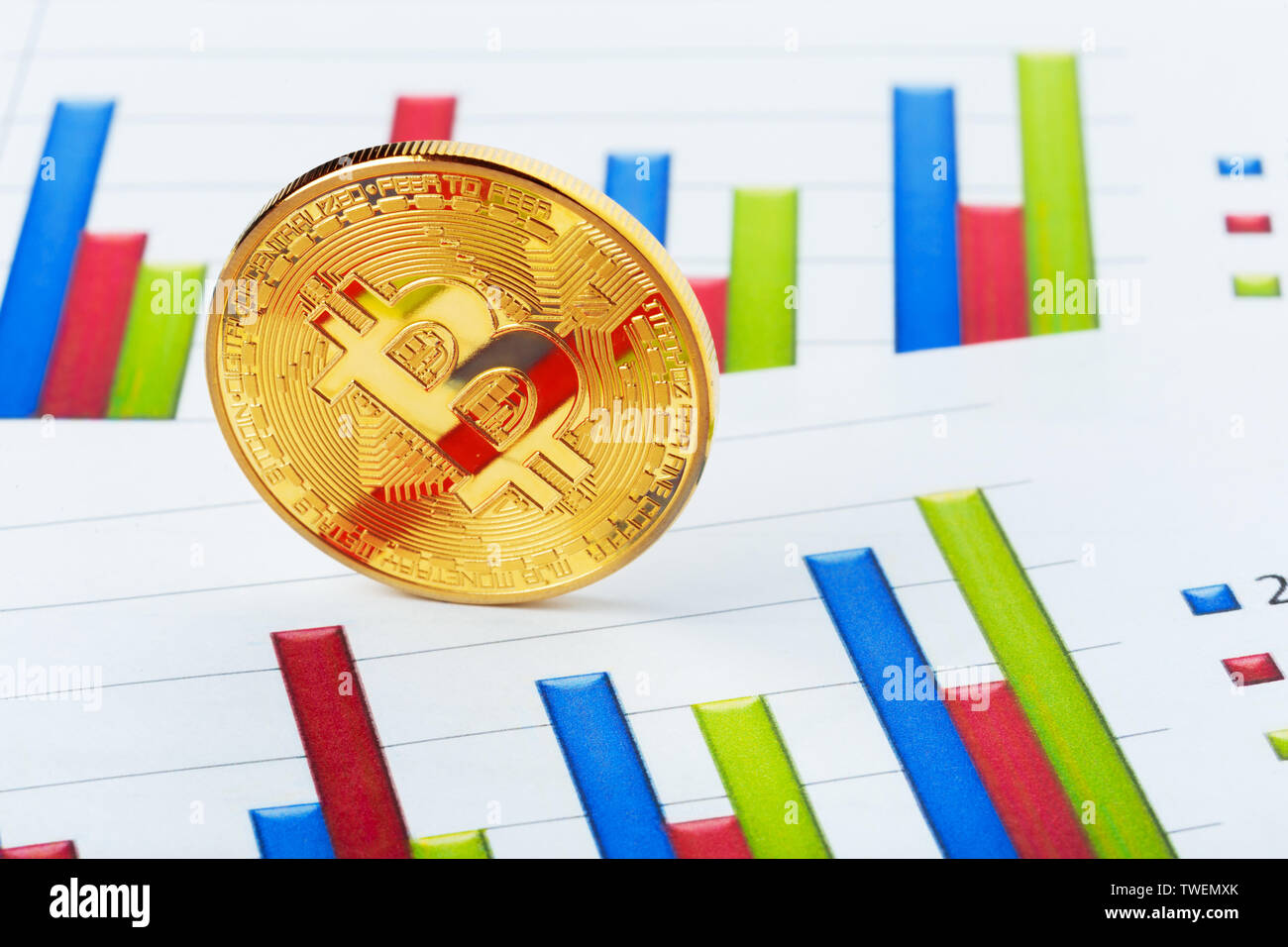 bitcoin crypto currency diagram Stock Photo - Alamy