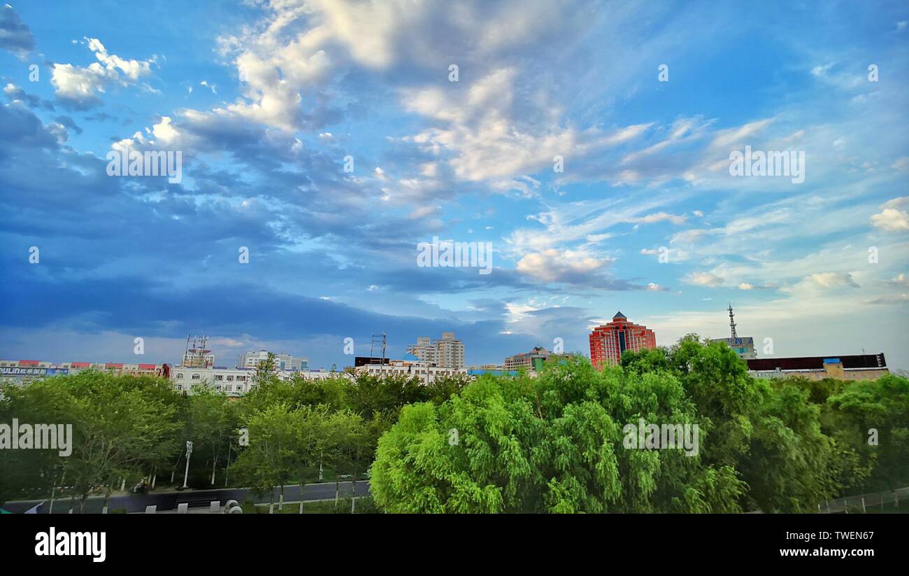Landscape of the Karamay Stock Photo - Alamy