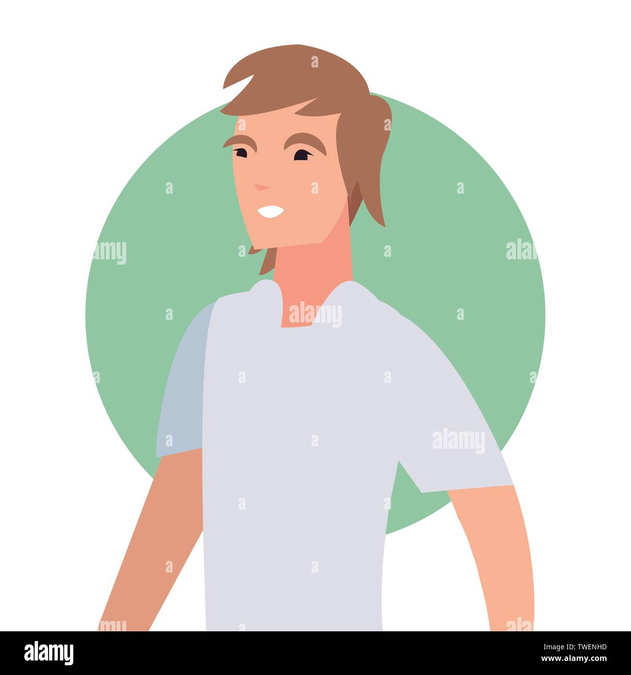man character portrait cartoon design vector illustration Stock Vector ...