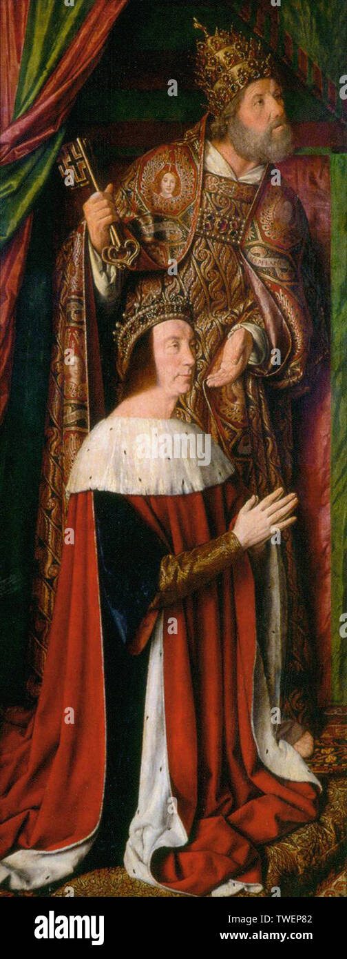 Jean Hey (or Jean Hay) a.k.a Master of Moulins - Peter Ii De Beaujeu ...