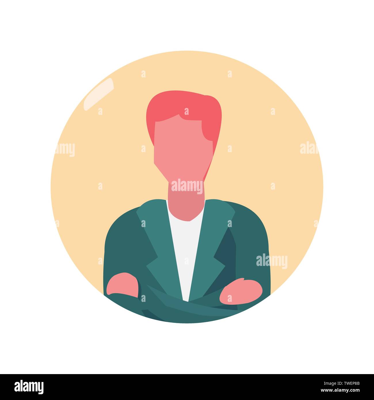 man character portrait cartoon design vector illustration Stock Vector ...