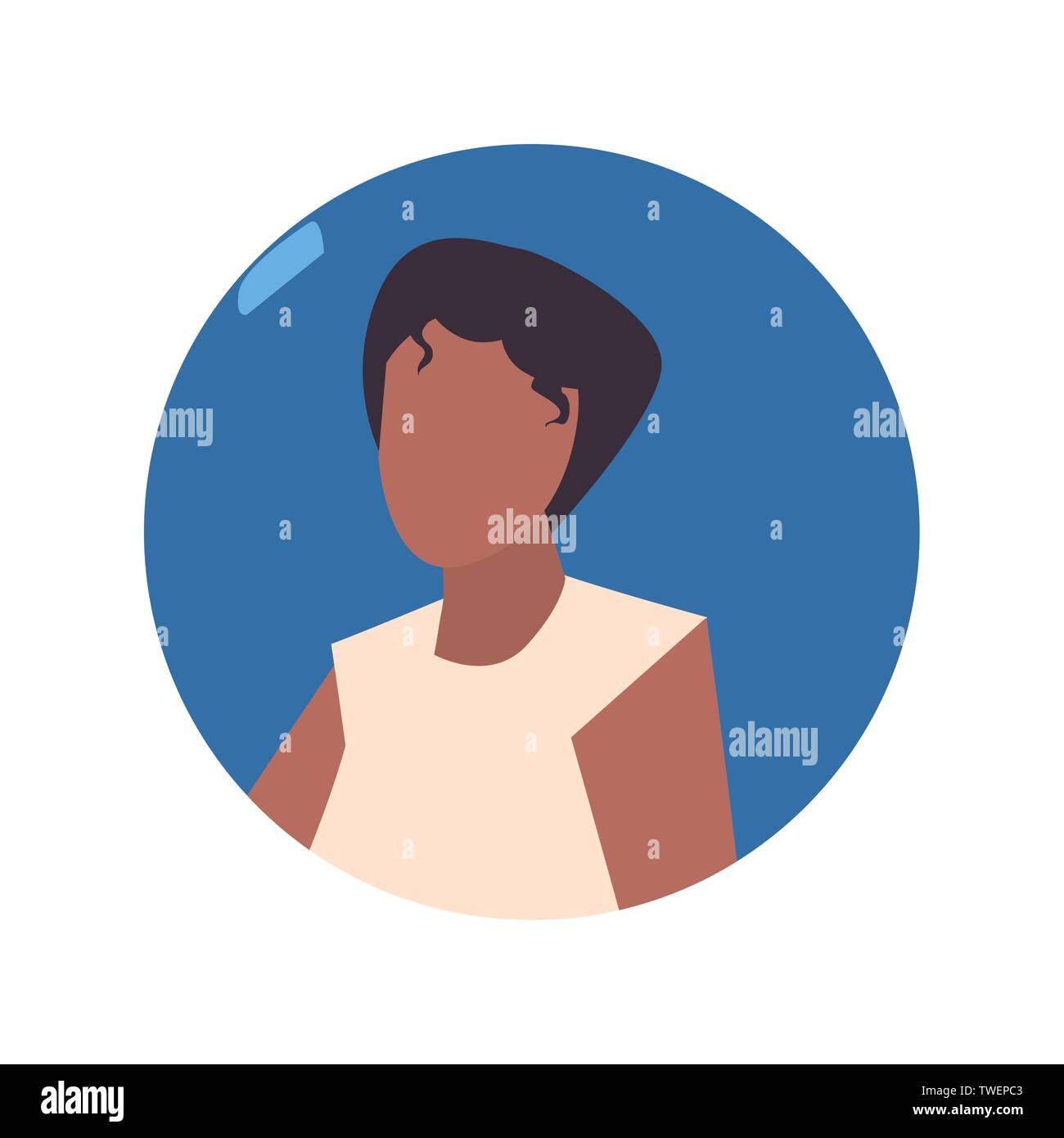 woman female character portrait design vector illustration Stock Vector ...