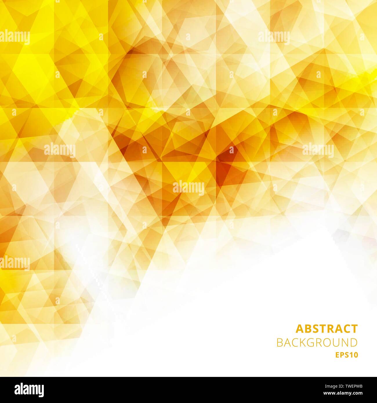 Abstract low polygon geometric pattern yellow background. Creative ...