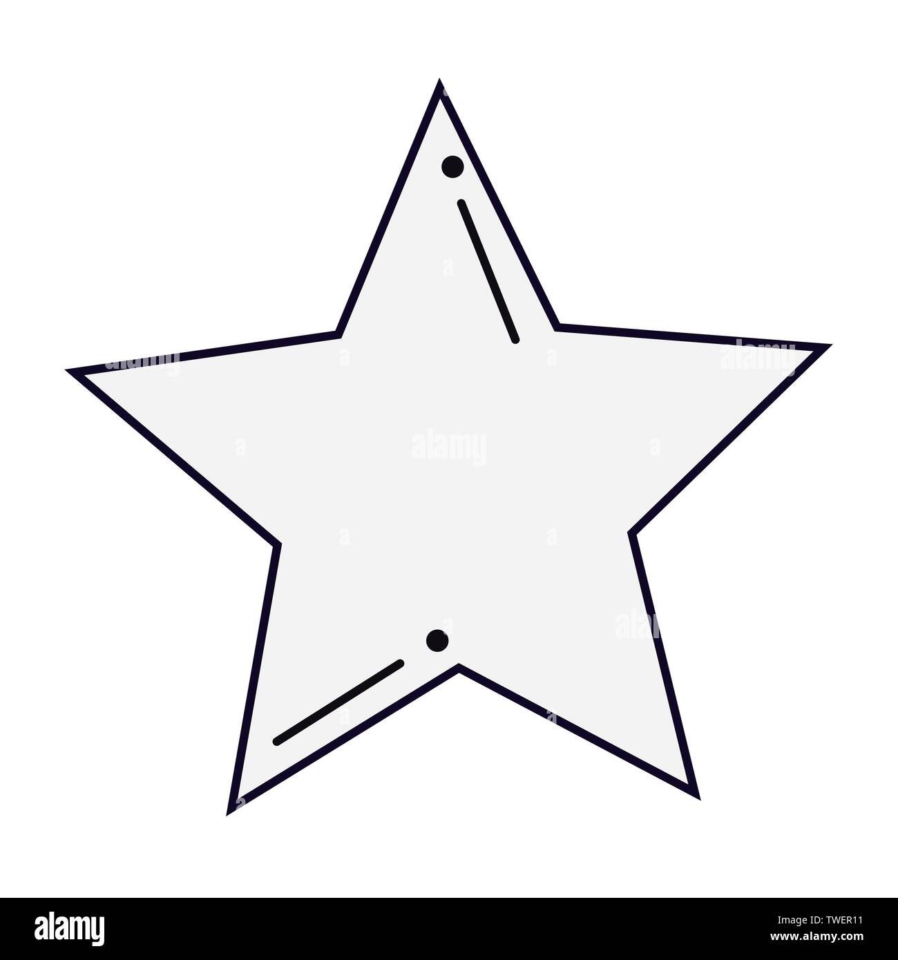 star comic pop art on white background vector illustration Stock Vector ...