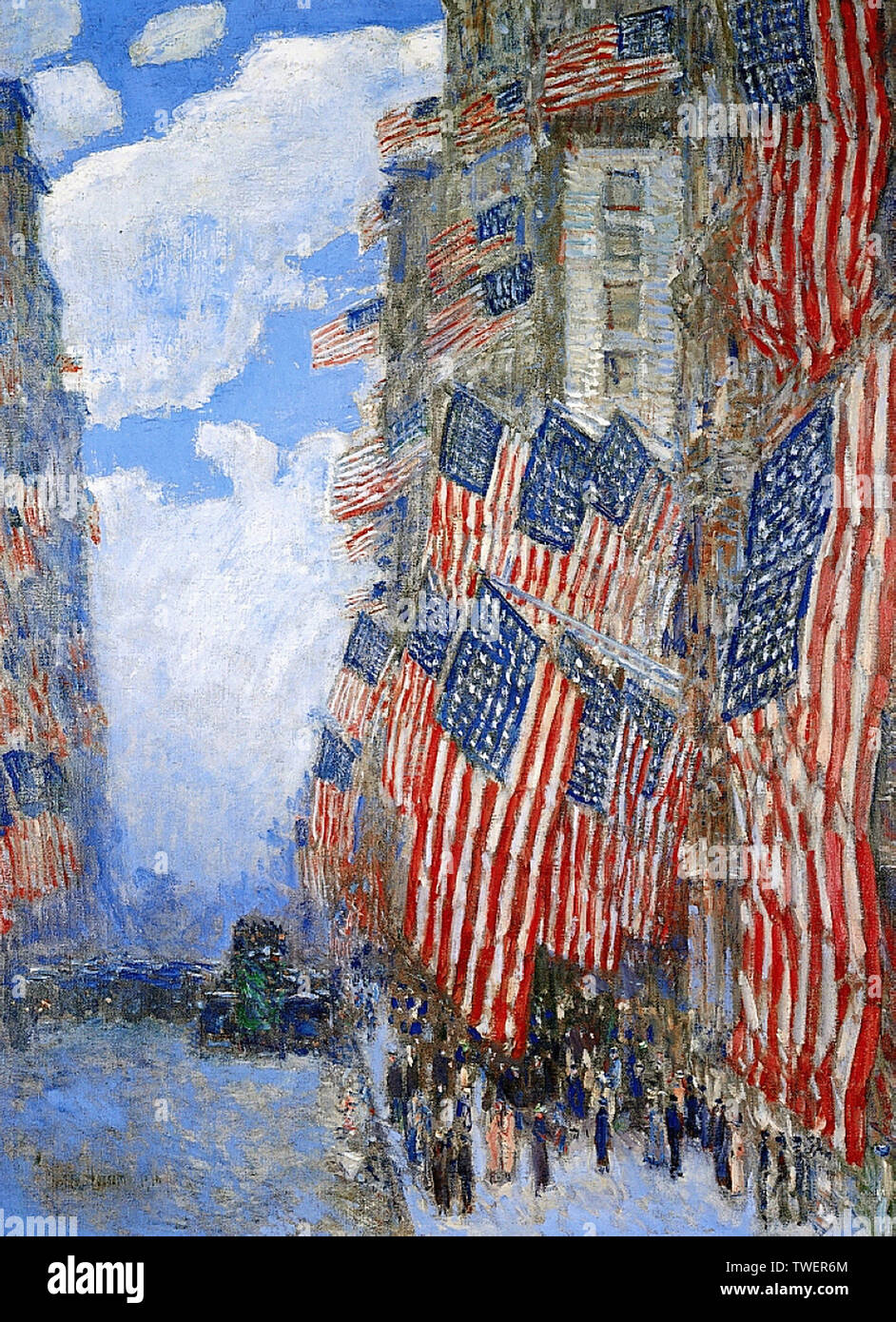 Childe hassam fourth july hi-res stock photography and images - Alamy