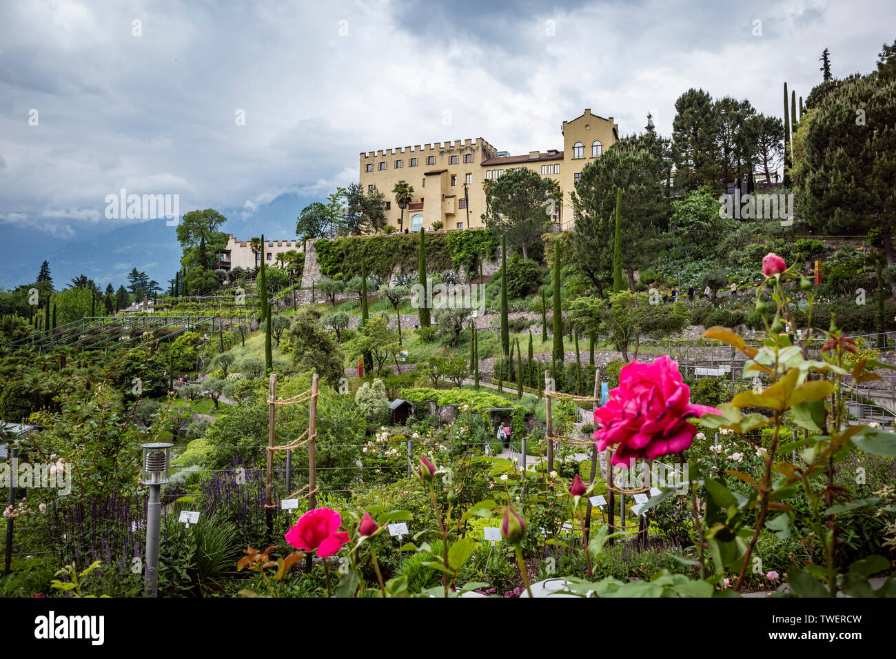 meran merano south tyrol landscape, italy Stock Photo - Alamy