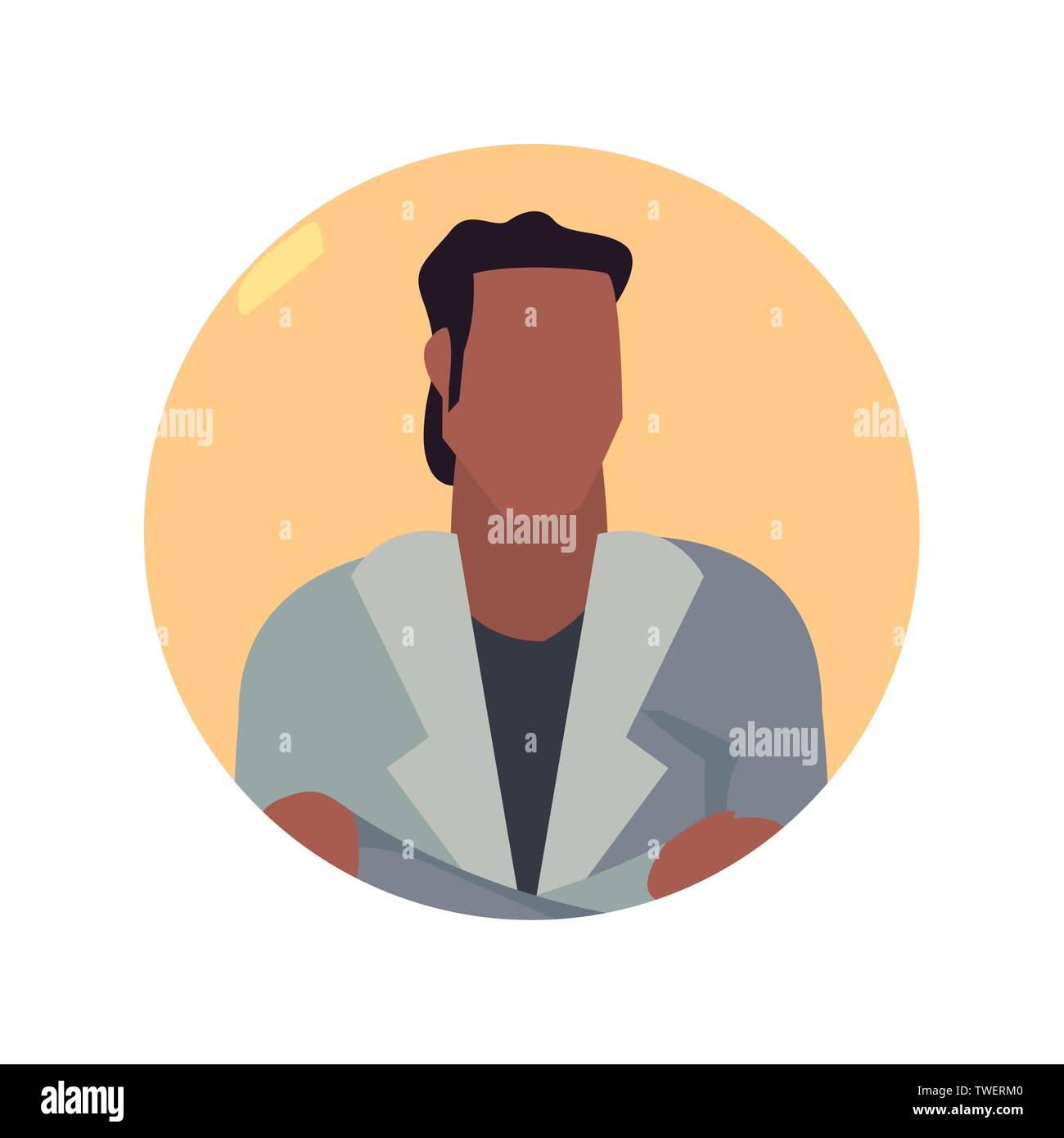 man character portrait cartoon design vector illustration Stock Vector ...