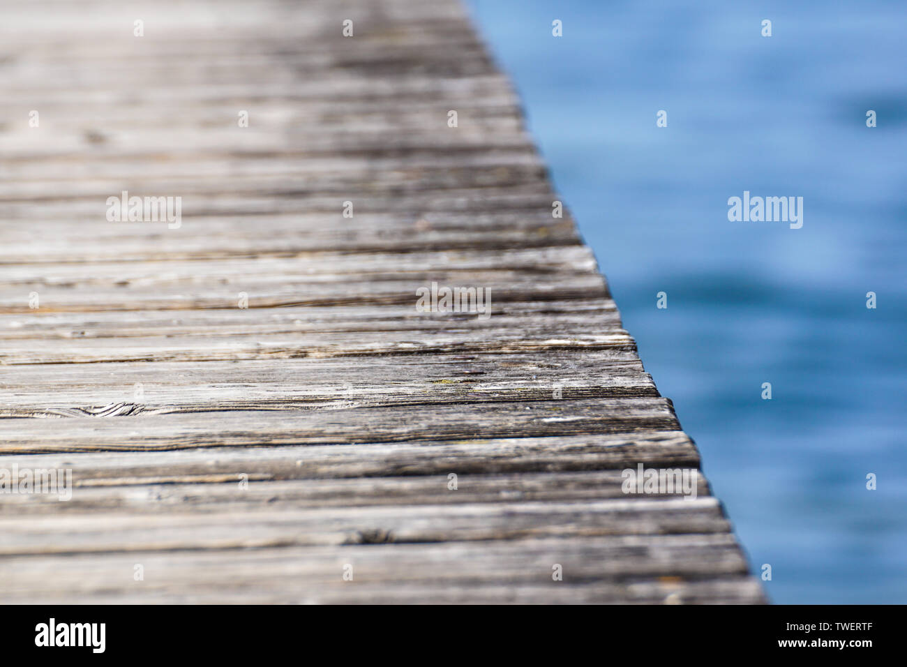 perspective of wooden planks .wood pier close up Stock Photo - Alamy