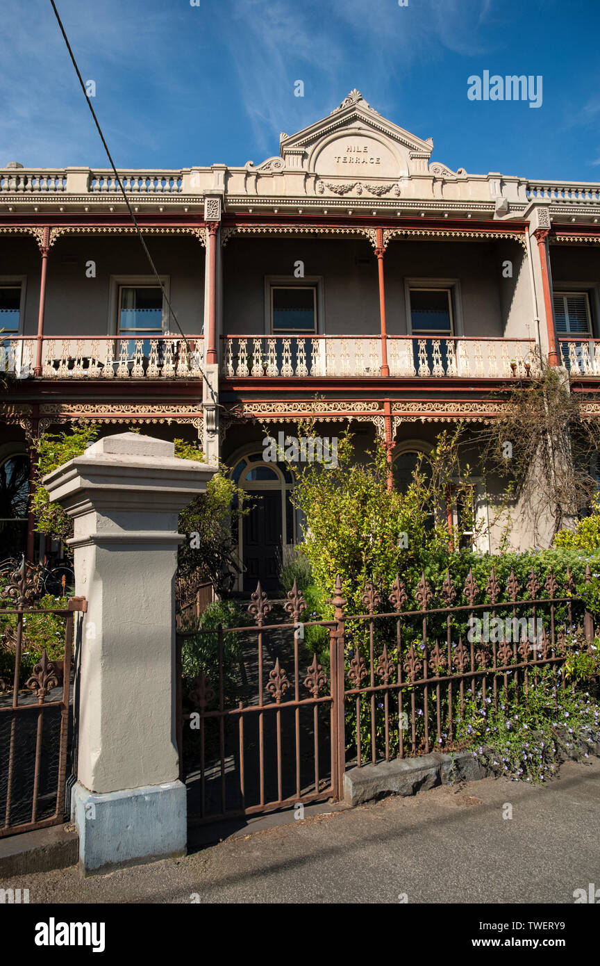 Victorian terrace melbourne australia hi-res stock photography and ...