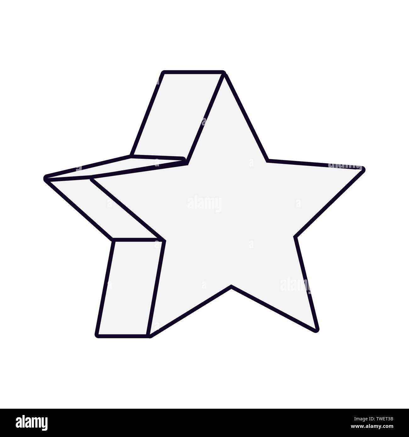 star comic pop art on white background vector illustration Stock Vector ...