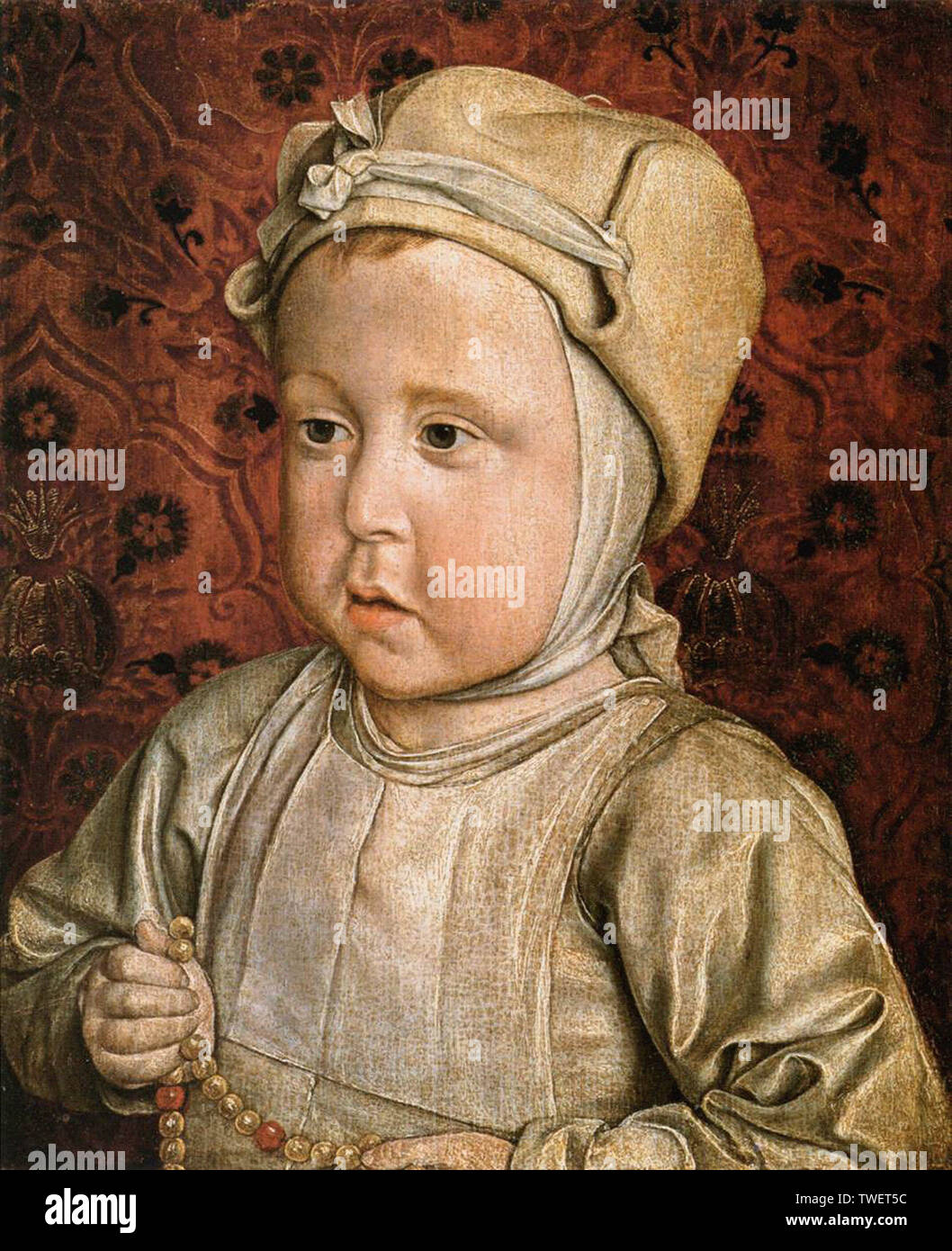Jean Hey (or Jean Hay) a.k.a Master of Moulins - Dauphin Charles Orlant 1494 Stock Photo - Alamy