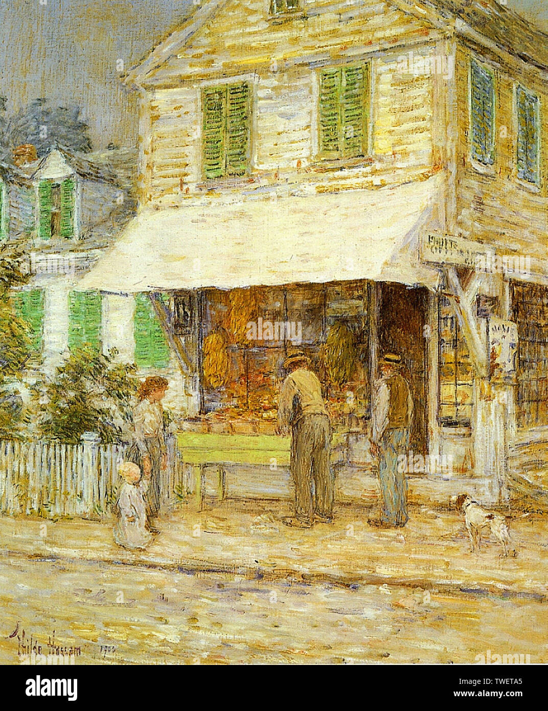 Frederick Childe Hassam - Provincetown Grocery Store 1900 Stock Photo ...