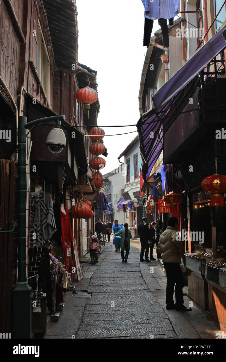Scenery of the ancient town of Zhujiajiao, Qingpu, Shanghai Stock Photo ...