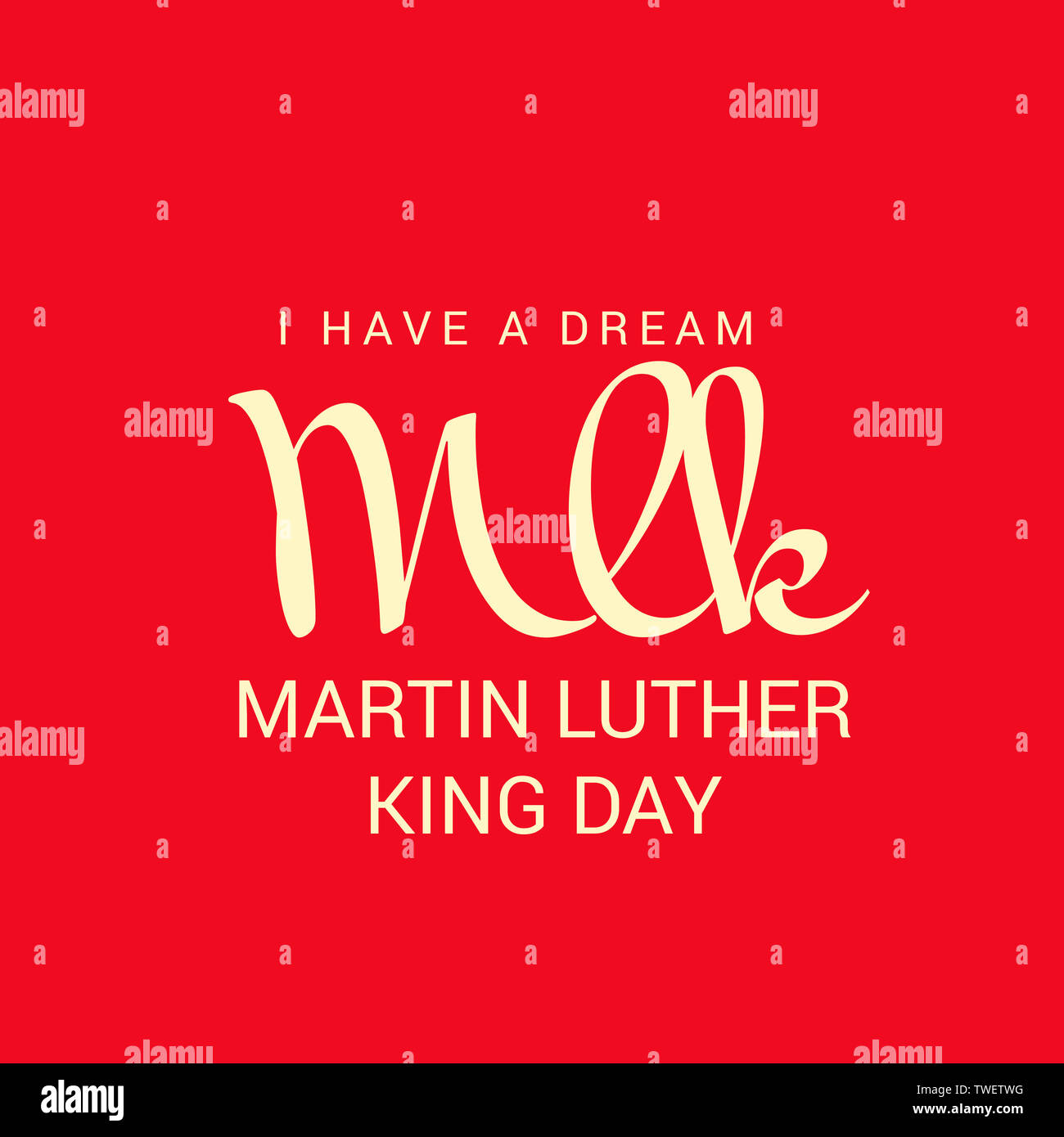 Vector illustration of Martin Luther king Day With text i have a dream ...