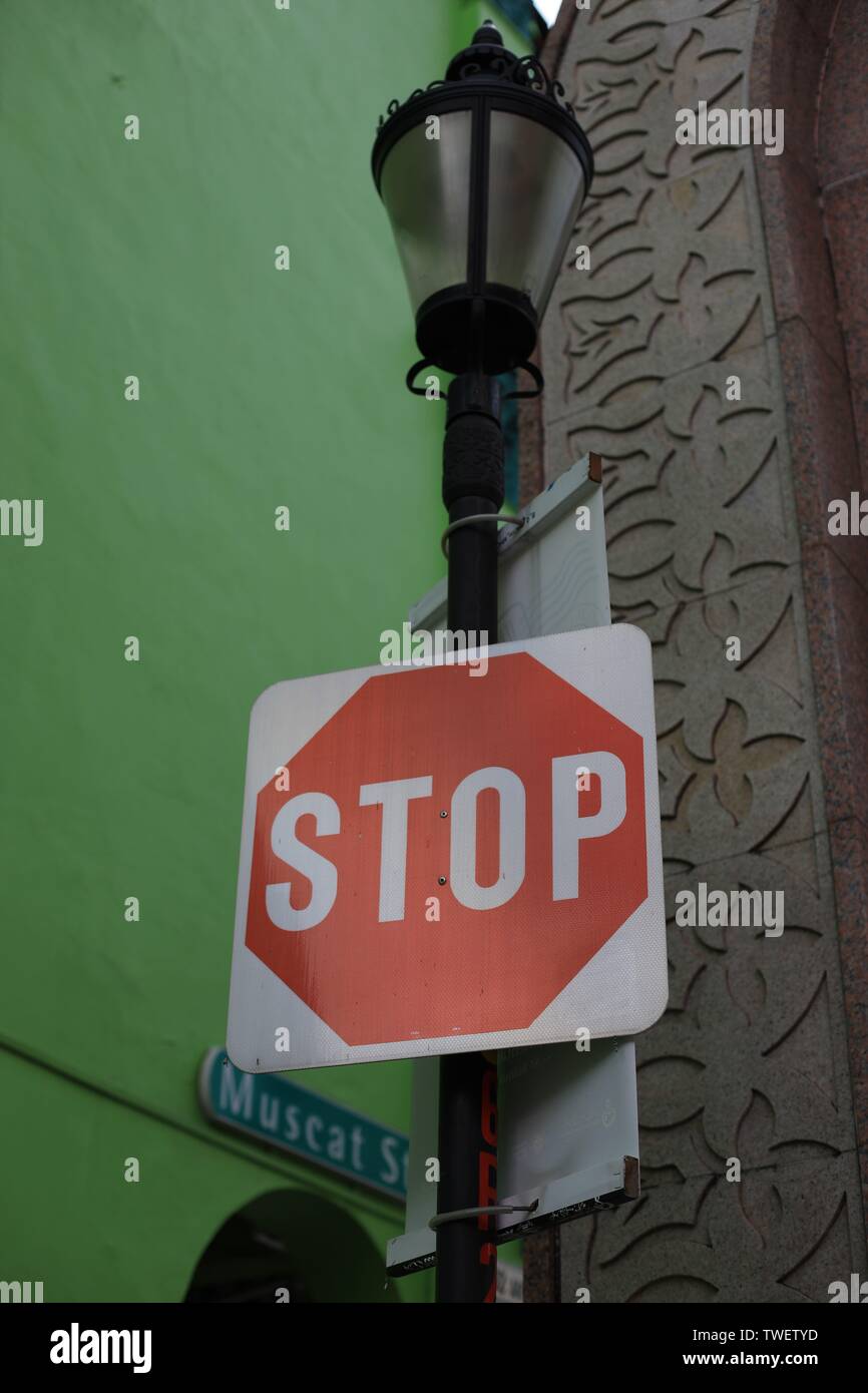 Stop road sign Stock Photo - Alamy