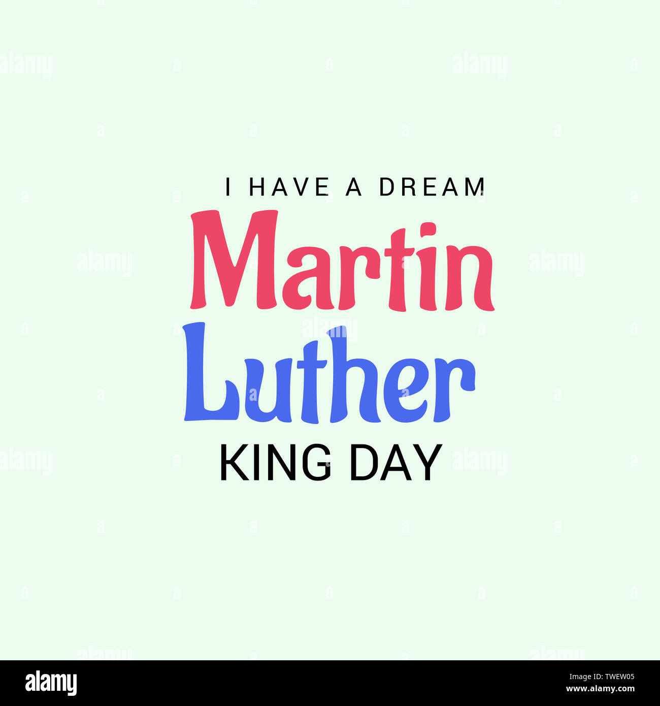 Vector illustration of Martin Luther king Day With text i have a dream ...