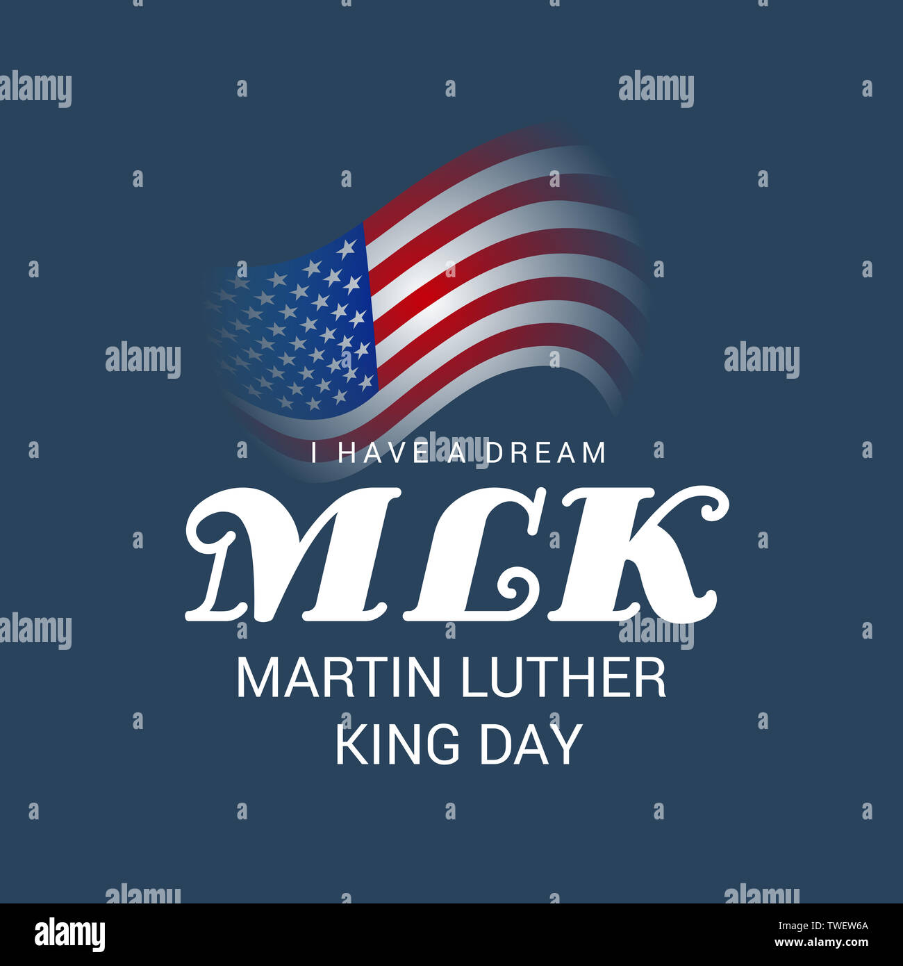 Vector illustration of Martin Luther king Day With text i have a dream ...
