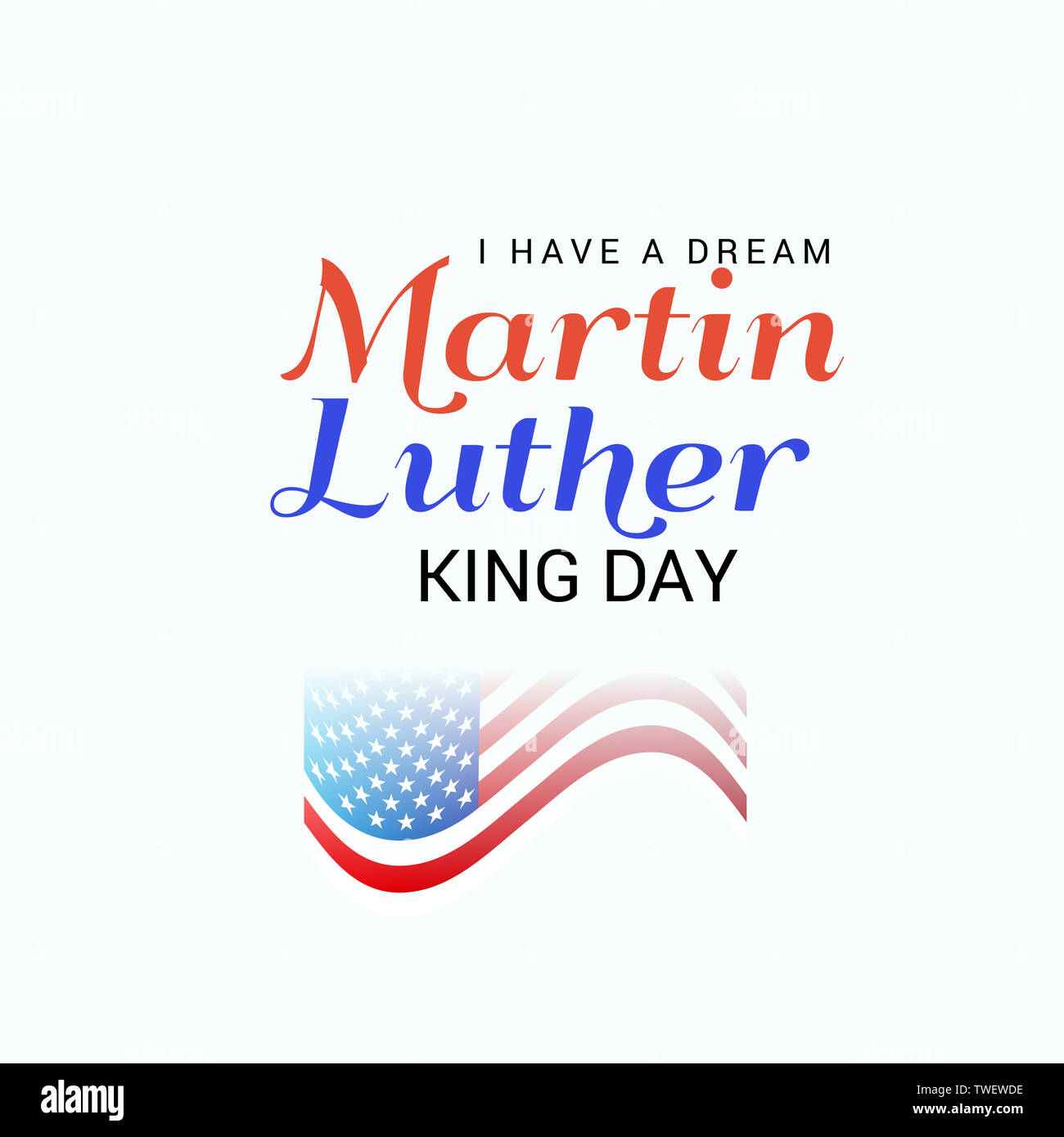 Vector illustration of Martin Luther king Day With text i have a dream ...