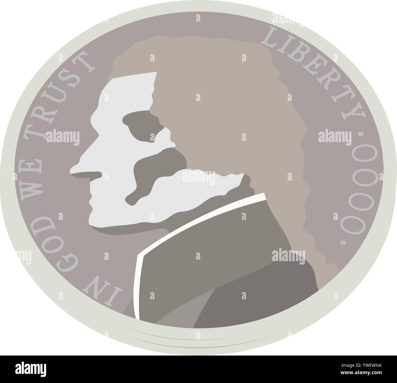 5 cent coins hi-res stock photography and images - Alamy