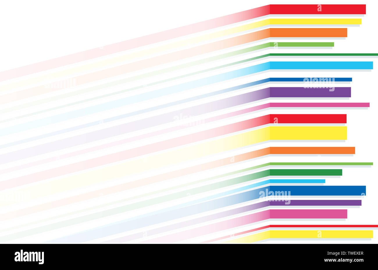 rainbow line abstract art background Stock Photo - Alamy