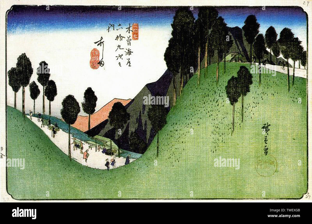 Hiroshige - Ashida Stock Photo - Alamy