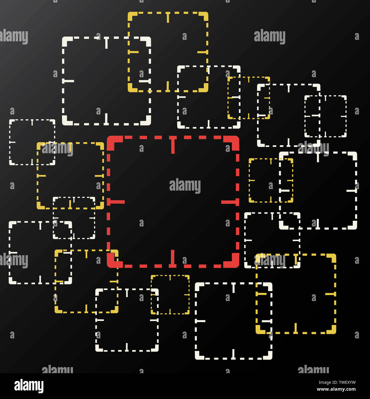 target are being watched , CCTV , Close Circuit Television watched sign ...