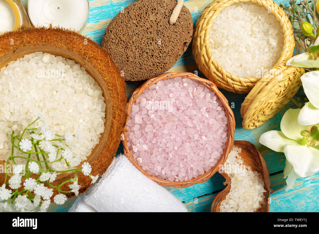Spa background with a blank space Stock Photo - Alamy