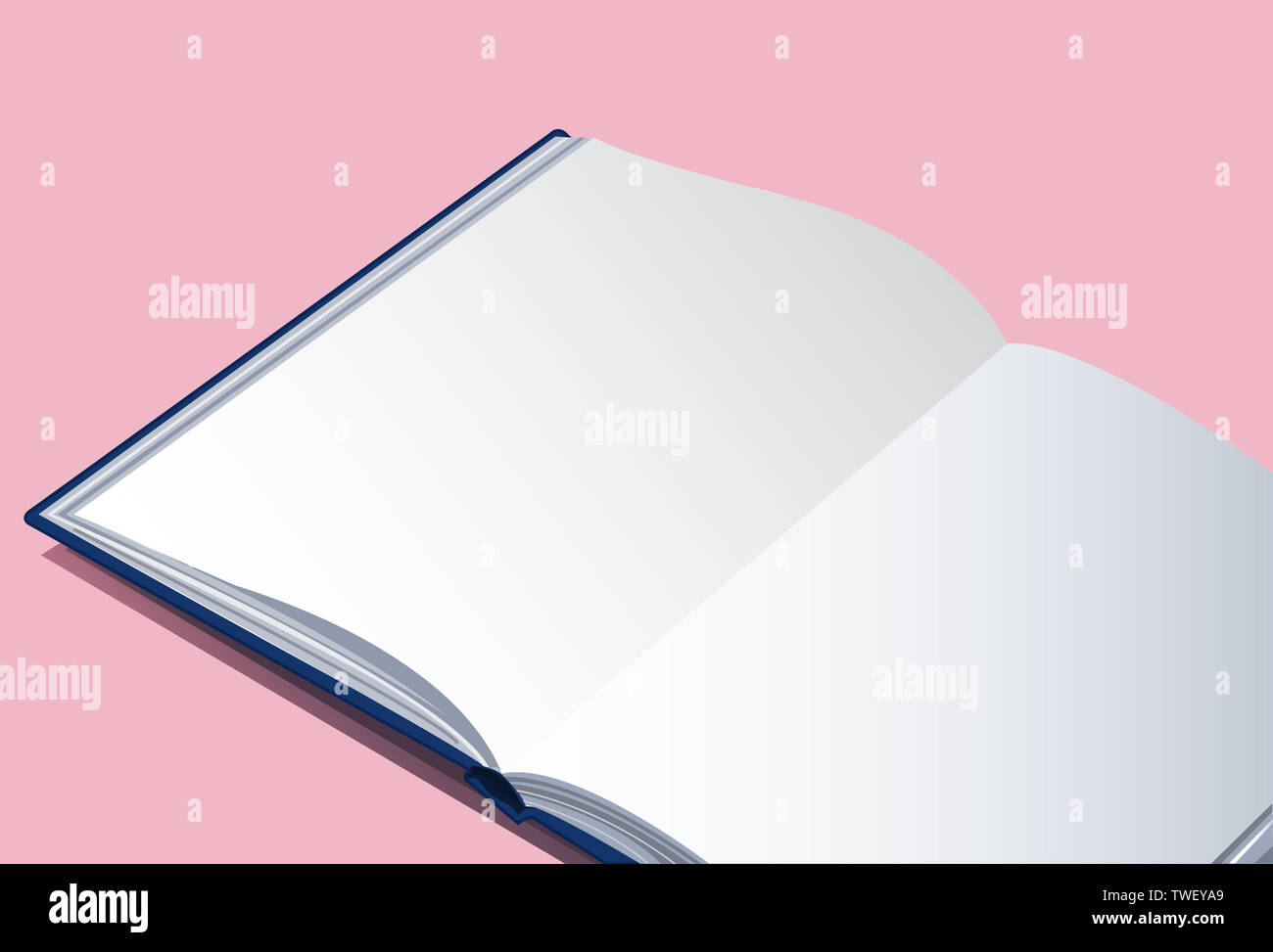 the open empty book background EPS10 Stock Photo - Alamy