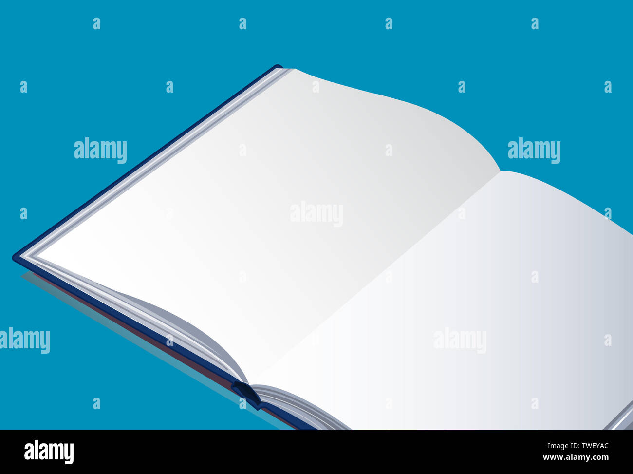 the open empty book background EPS10 Stock Photo - Alamy