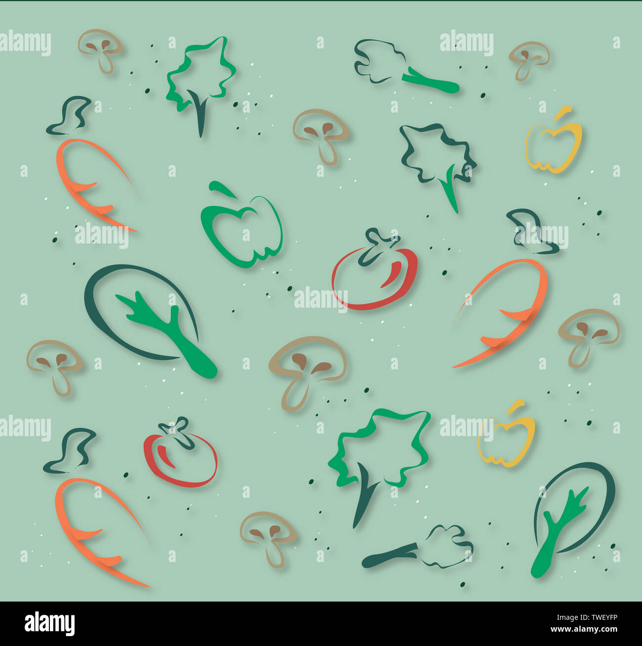 salad vegetable design background Stock Photo - Alamy