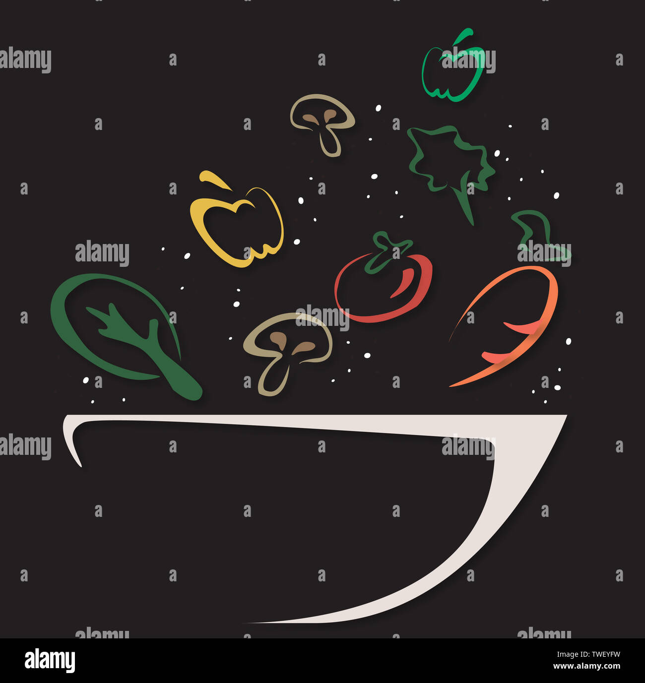 salad vegetable design background Stock Photo - Alamy