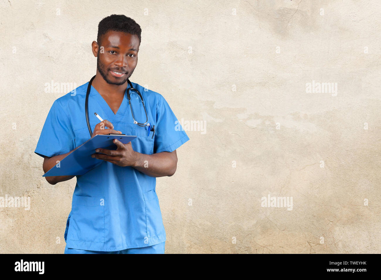 African american medical doctor man Stock Photo - Alamy