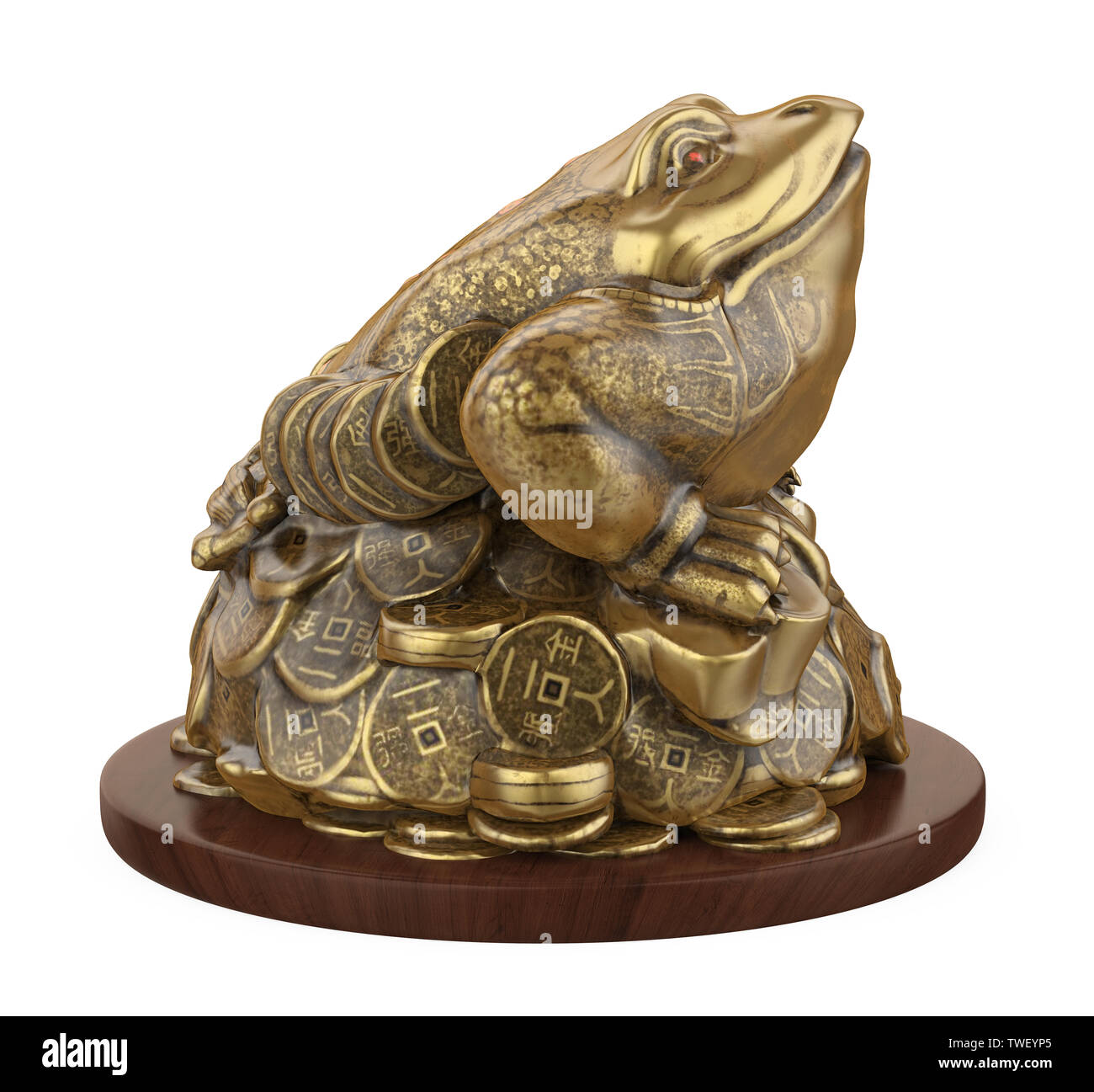 Chinese gold coins isolated hi-res stock photography and images - Alamy