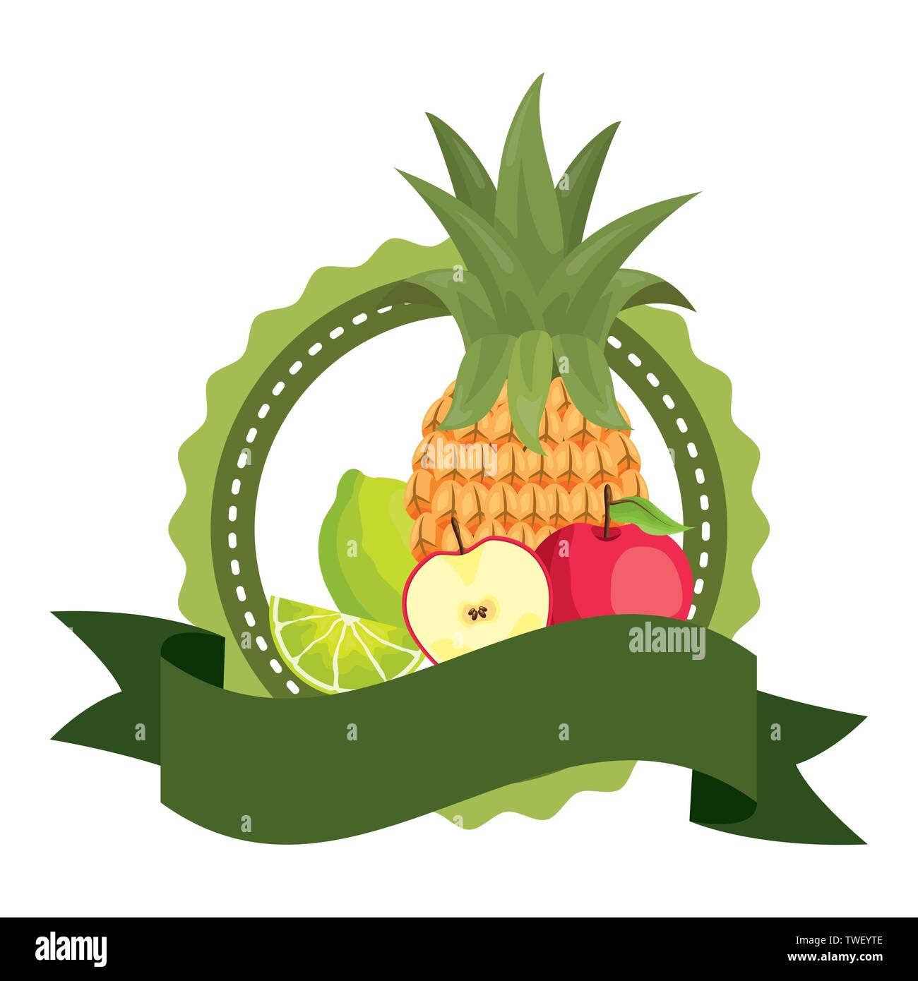 tropical fruits design Stock Vector Image & Art - Alamy