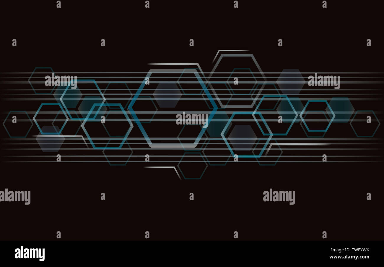 the shape of hexagon concept design abstract technology background ...