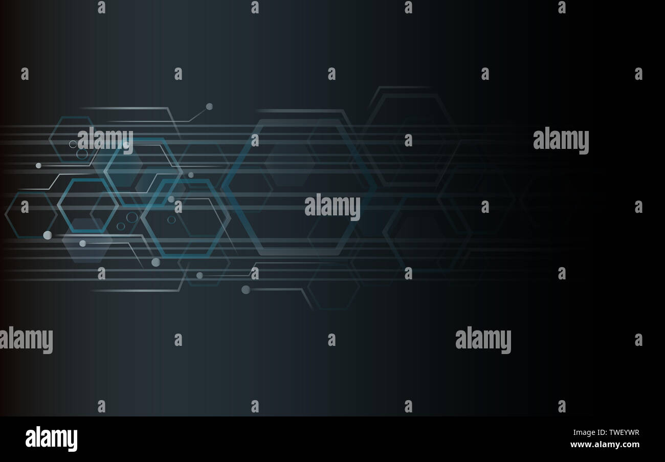 the shape of hexagon concept design abstract technology background ...