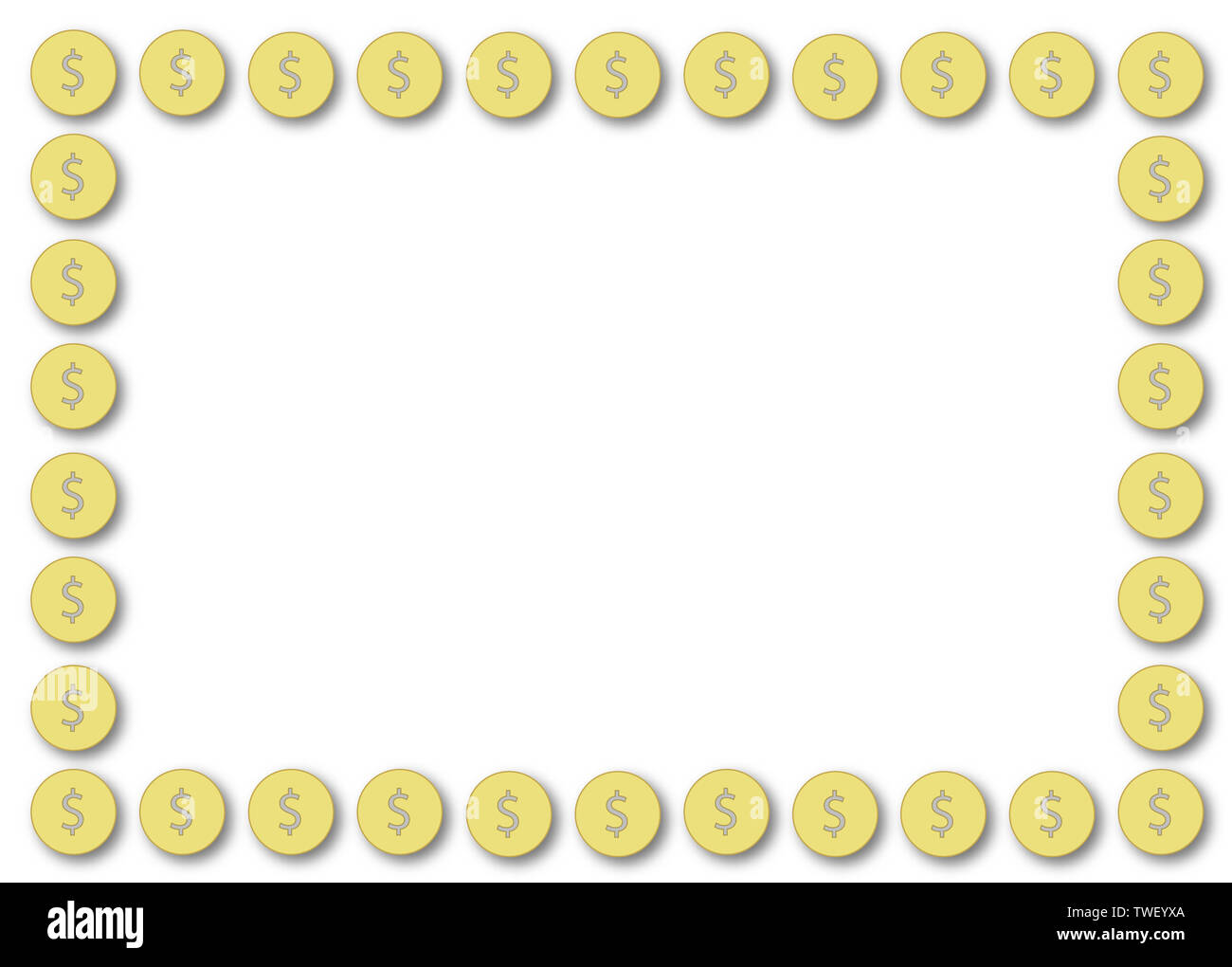 Cartoon coin Cut Out Stock Images & Pictures - Alamy