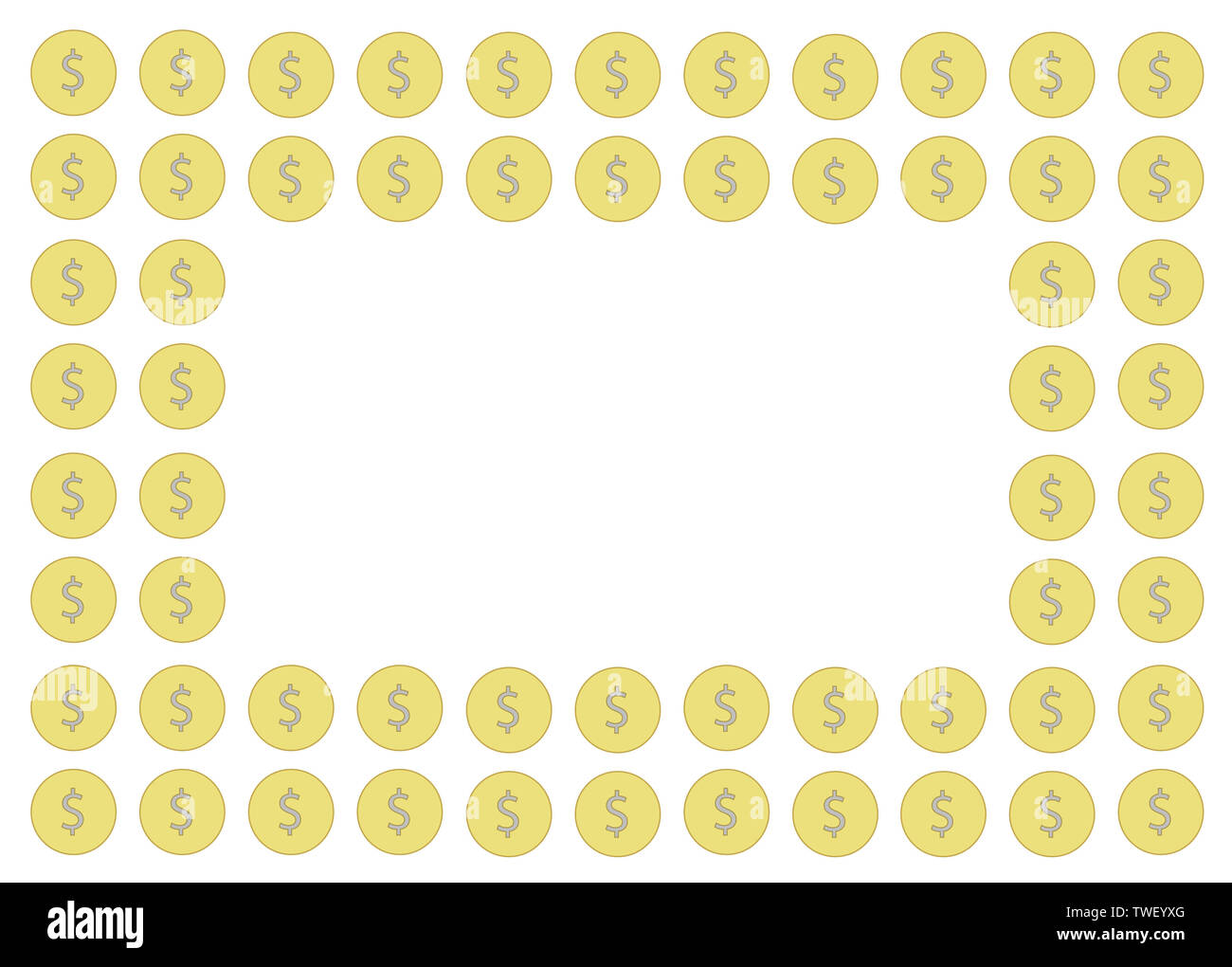Cartoon coin Cut Out Stock Images & Pictures - Alamy