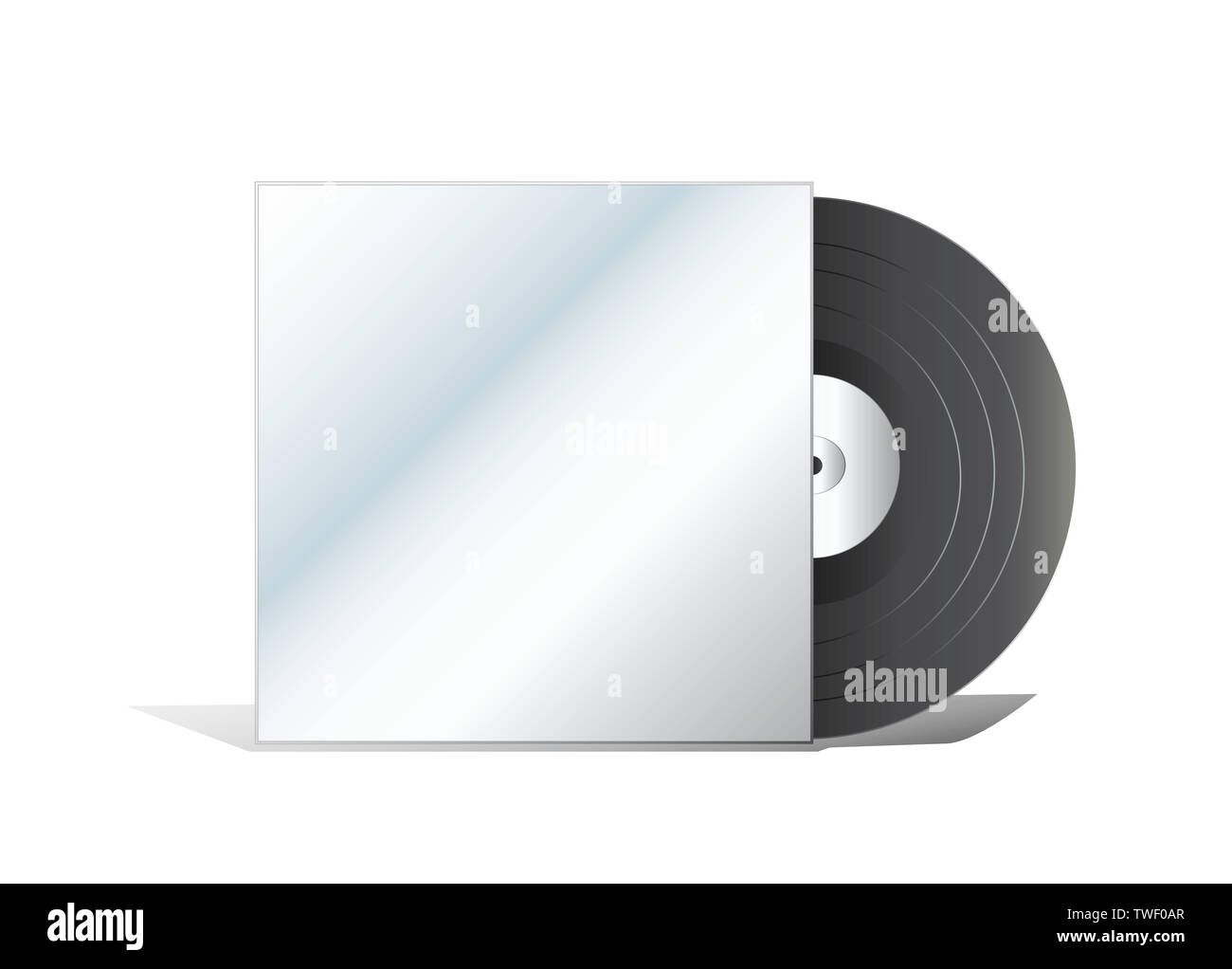 the empty cover record Stock Photo - Alamy