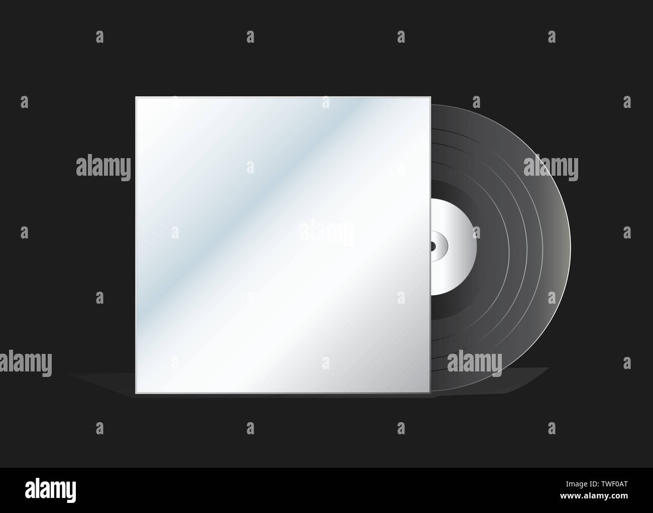 the empty cover record Stock Photo - Alamy