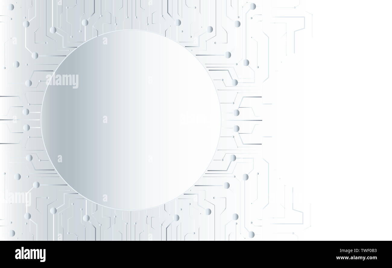 technology line and circle space middle background Stock Photo - Alamy