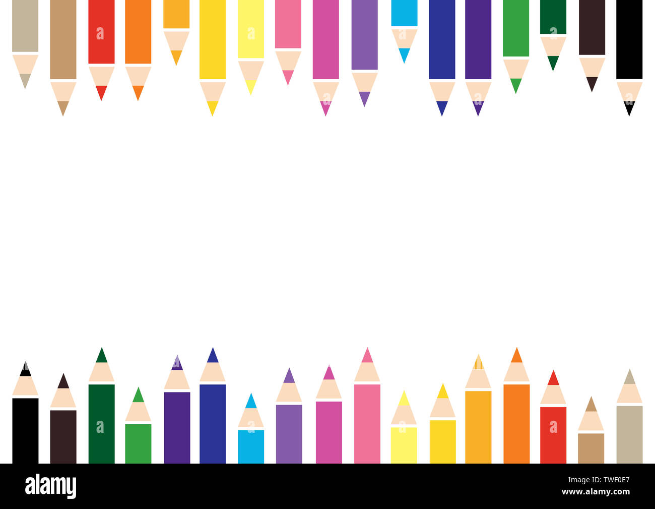colorful color pencil background Stock Photo - Alamy