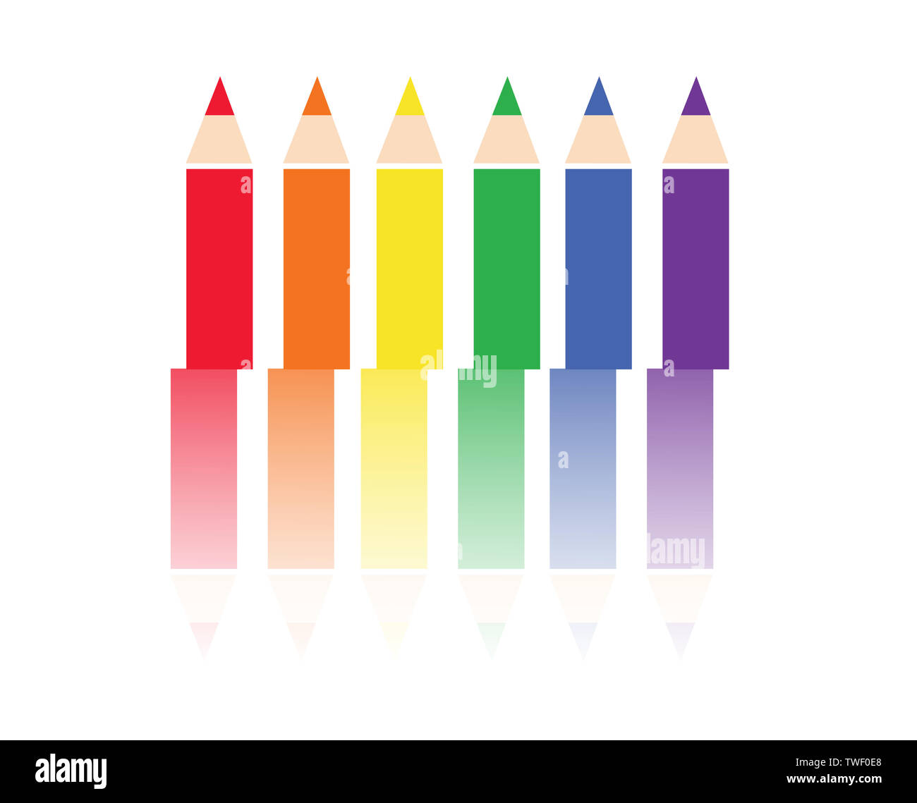 colorful color pencil background Stock Photo - Alamy