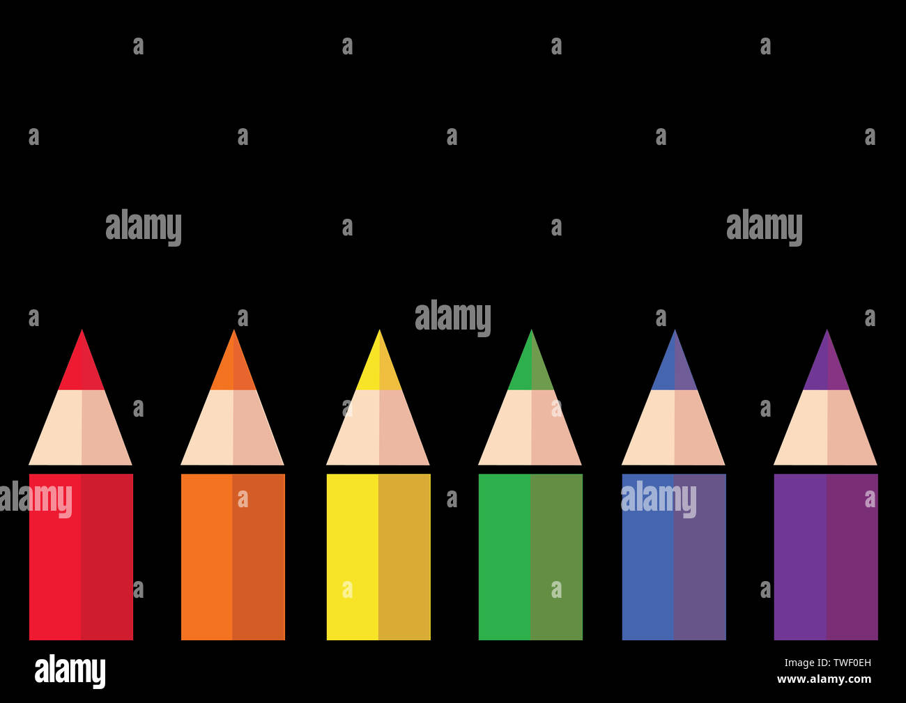 colorful color pencil background Stock Photo - Alamy