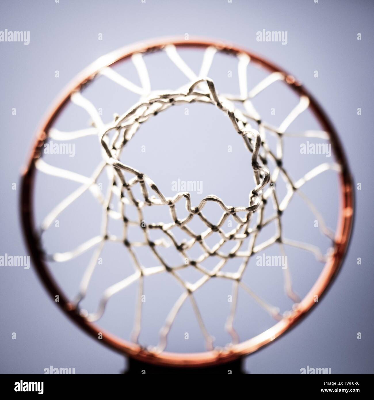 Basketball hoop shot from above Stock Photo - Alamy