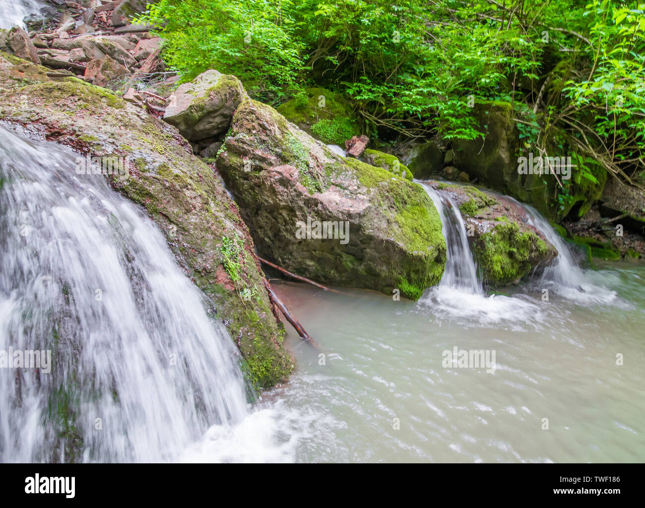 Water flowing down a gully hi-res stock photography and images - Alamy